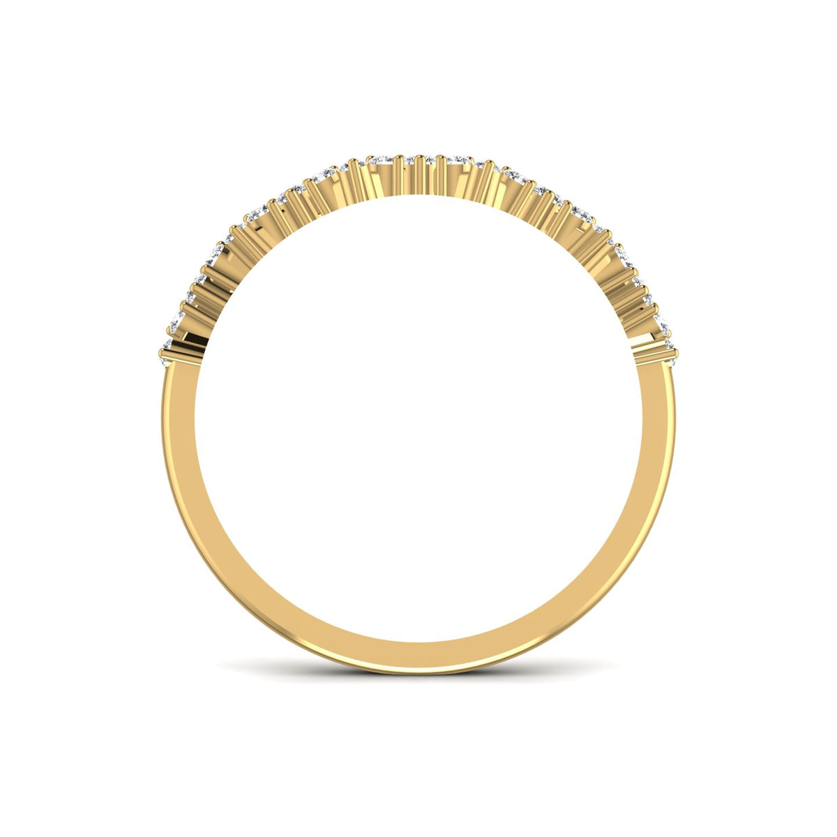 Stardust Arc Diamond Ring – Shashva Diamonds